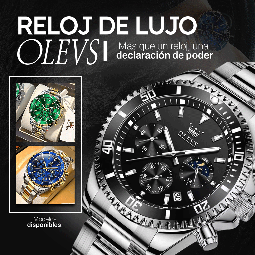 RELOJ ELEGANTE DE LUJO ™️ ⭐⭐⭐⭐⭐ – Antojate Shop